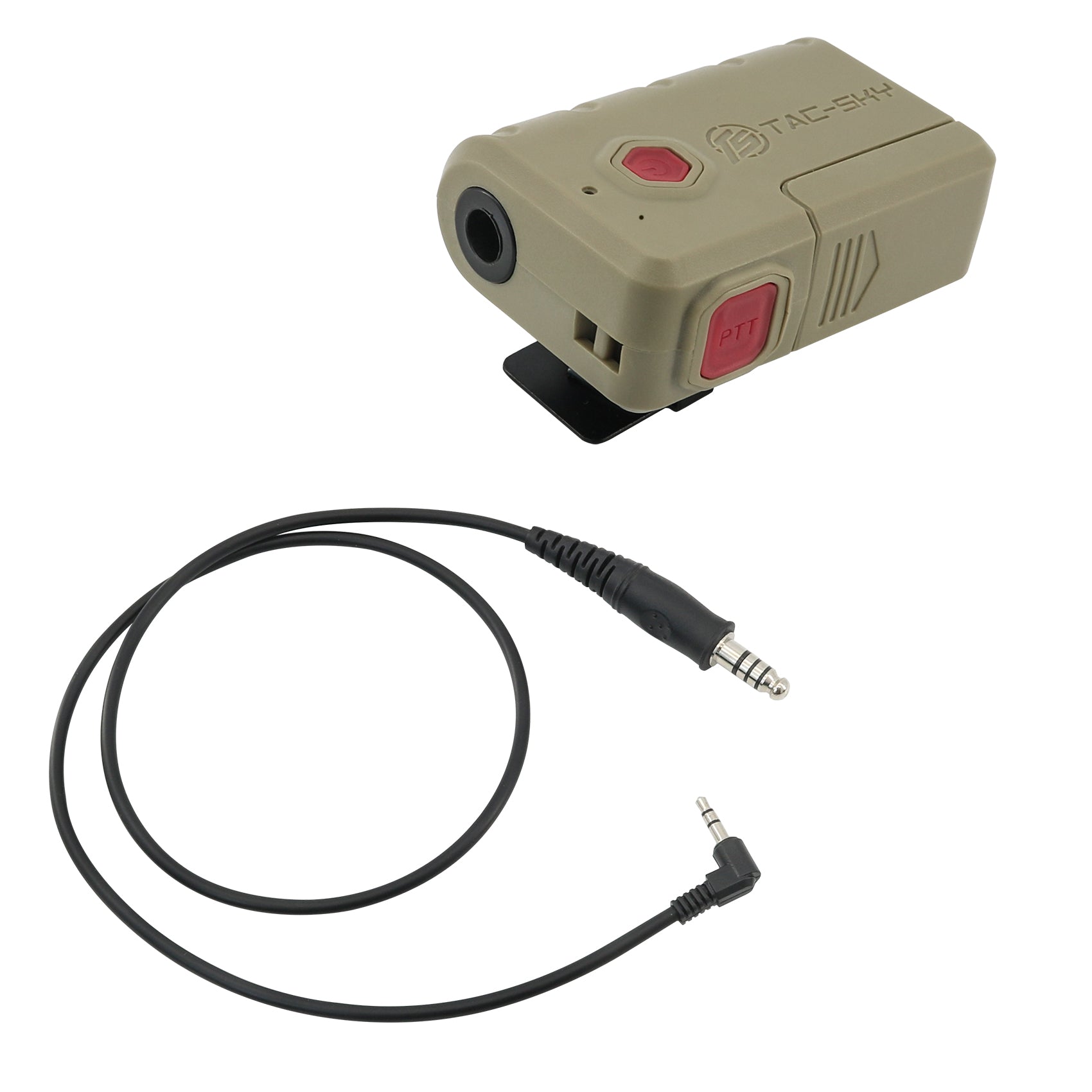 TAC-SKY Tactical Headset Bluetooth 3.5mm plug PTT Adapter & U-174 NATO ...