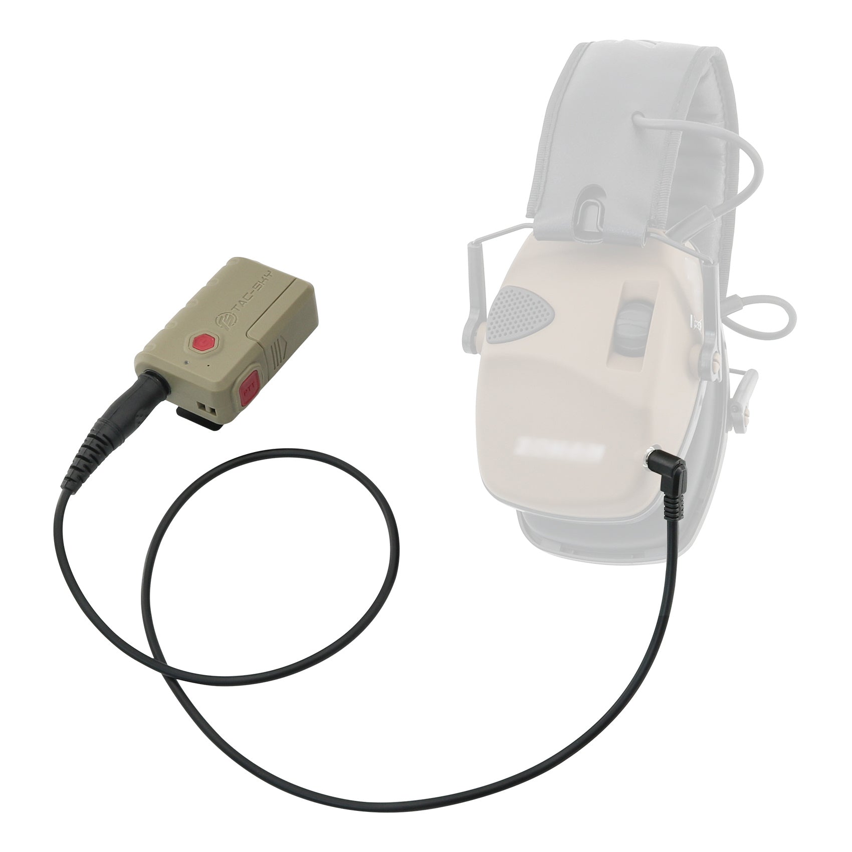 TAC-SKY Tactical Headset Bluetooth 3.5mm plug PTT Adapter & U-174 NATO ...