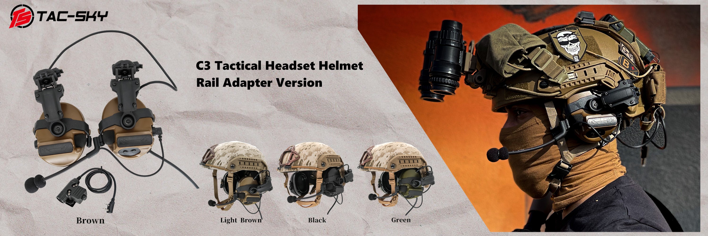 TAC-SKY Focused on creating quality tactical headsets – TS TAC-SKY