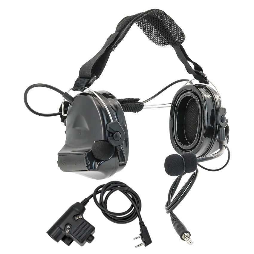 TAC-SKY Rear Headband Electronic C2 Tactical Headset Silicone Earmuffs ...