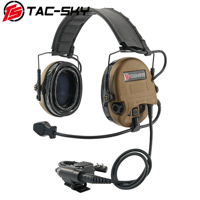 TS TAC-SKY Hearing Protection Tactical Headset T201 for Airsoft + U94