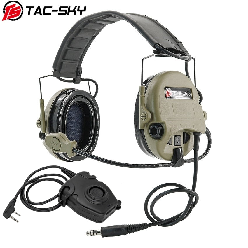TS TAC-SKY Hearing Protection New Headband Electronic Tactical Headset