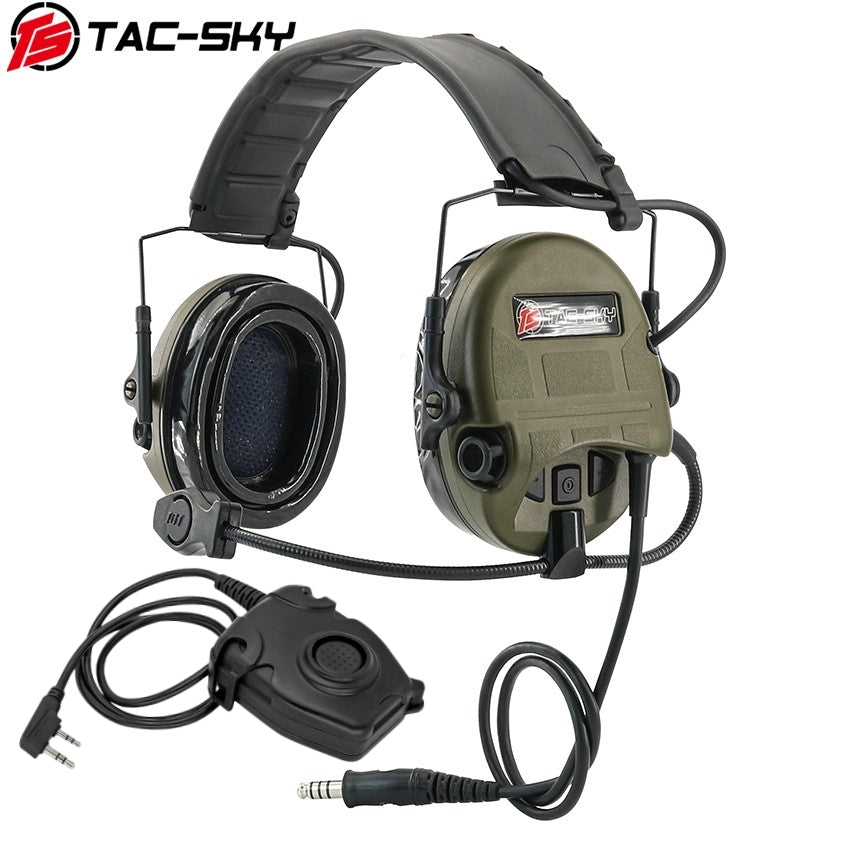 TS TAC-SKY Hearing Protection New Headband Electronic Tactical Headset