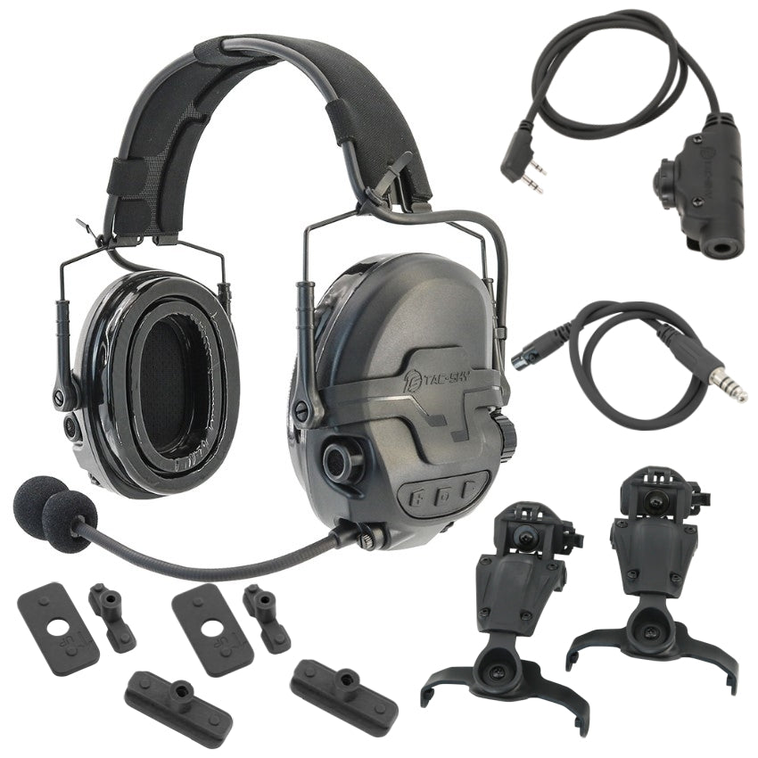 TAC-SKY T700-AMP Tactical Headset Silicone Headset Communication Noise ...