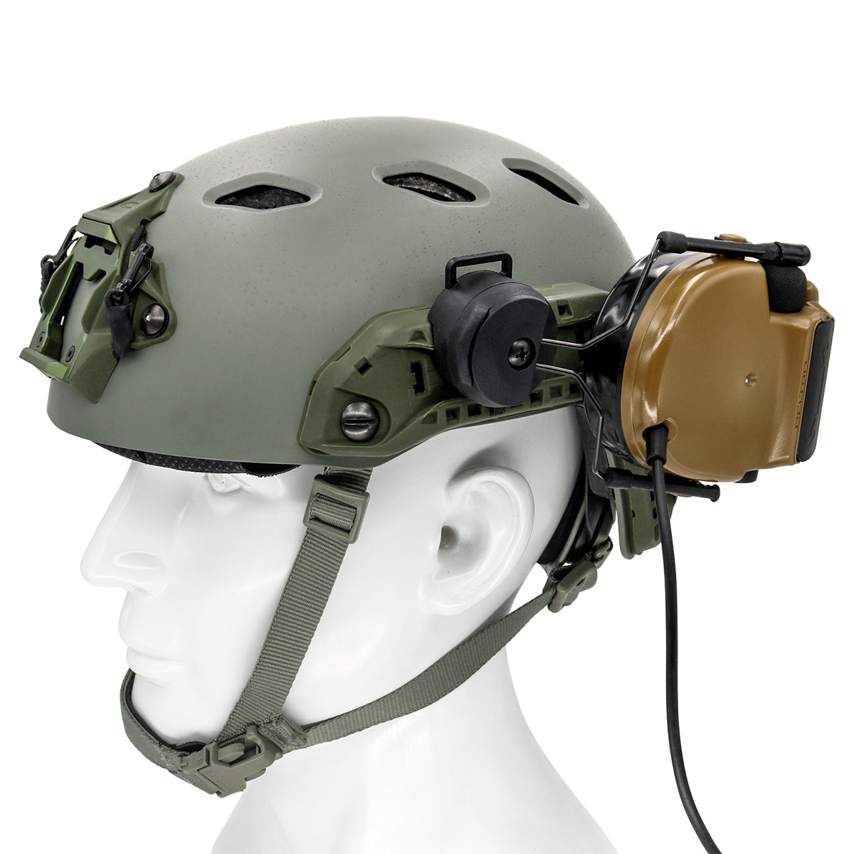 TAC-SKY Tactical Helmet ARC Rail Adapter(1 pair)for Comtac Series Side ...