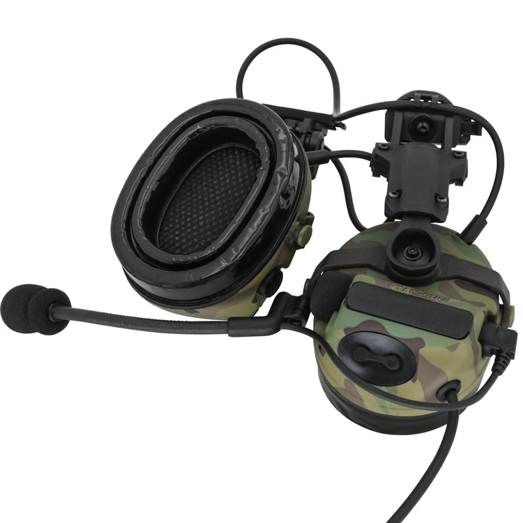 TAC-SKY C3 Tactical Headset Helmet Rail Adapter Version Noise Cancelli ...