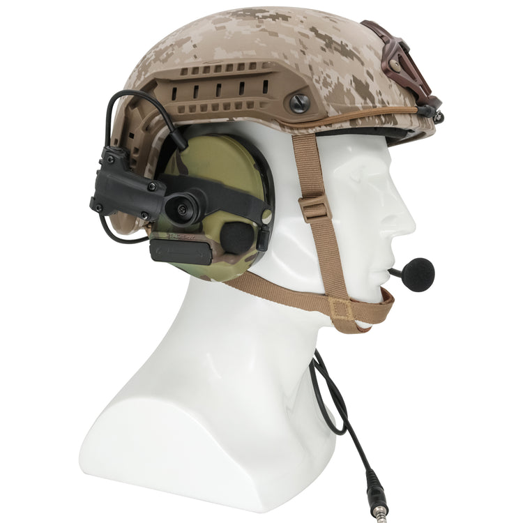 TAC-SKY C3 Tactical Headset Helmet Rail Adapter Version Noise Cancelli ...