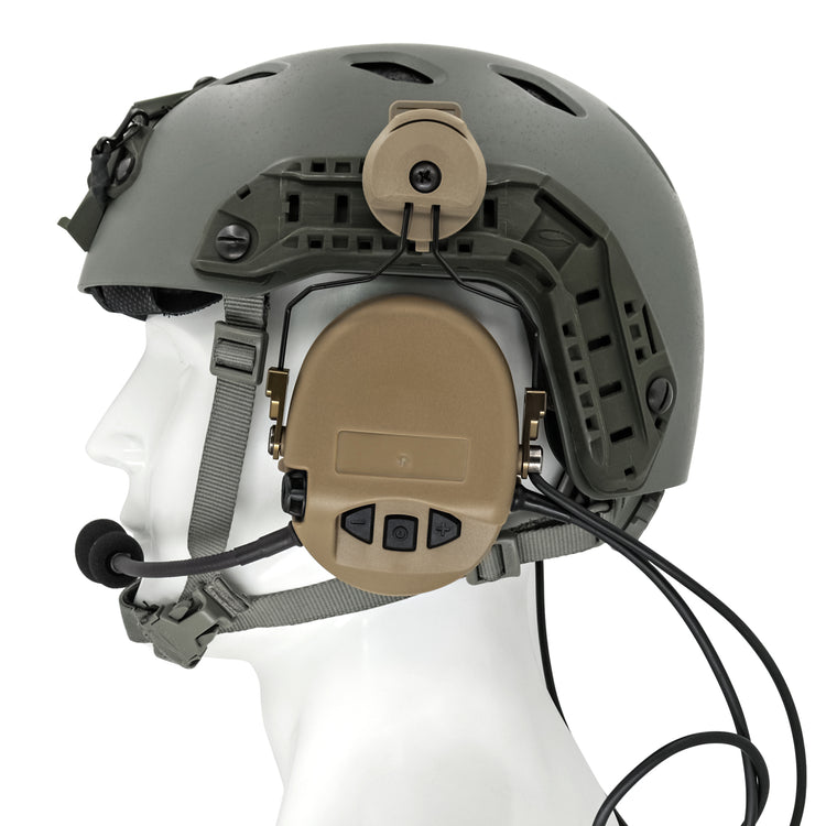 TAC-SKY Tactical Headset ARC rail track adapter version Noise Cancelin ...