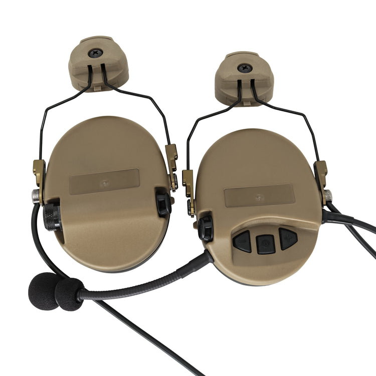 TAC-SKY Tactical Headset ARC rail track adapter version Noise Cancelin ...